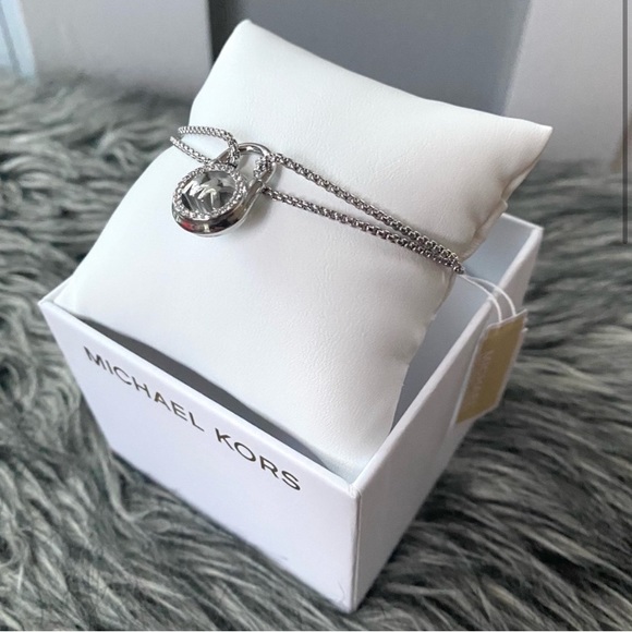 Michael Kors | Jewelry | Nwt Authentic Mk Silver Tone Adjustable ...